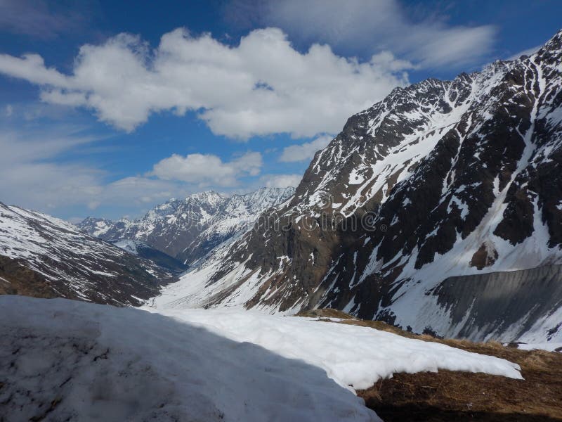 Beautiful Early Spring Skitouring in Otztal Alps Stock Photo - Image of ...
