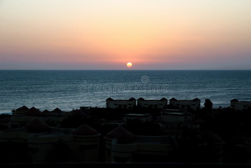 Beautiful Early Sunset on the Background Stock Image - Image of stormy ...