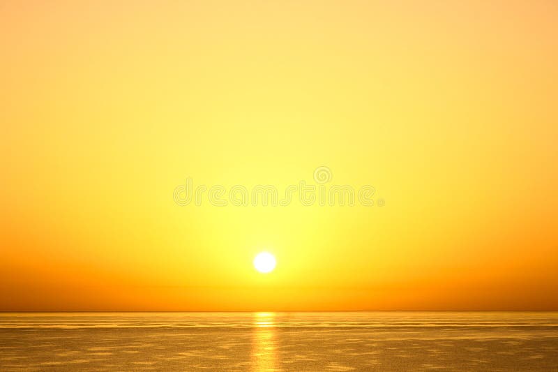 Beautiful Early Sunset on the Sea Background Stock Image - Image of ...