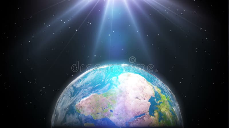 Earth Rotation Around Sun - 3D Render Stock Video Footage - Video of ...