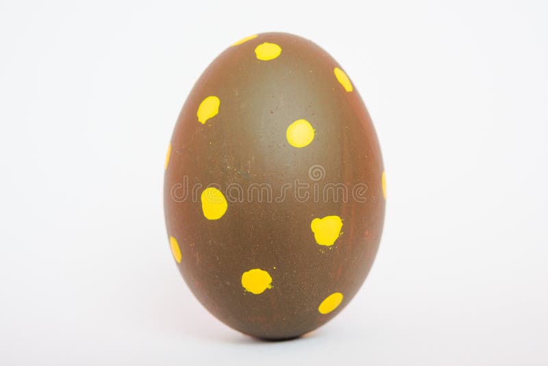 Beautiful Easter Brown Egg Color Isolate Stock Photo - Image of ...
