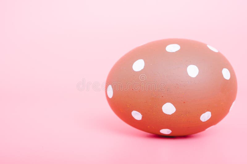 Beautiful Easter Brown Egg Color Stock Image - Image of painting ...