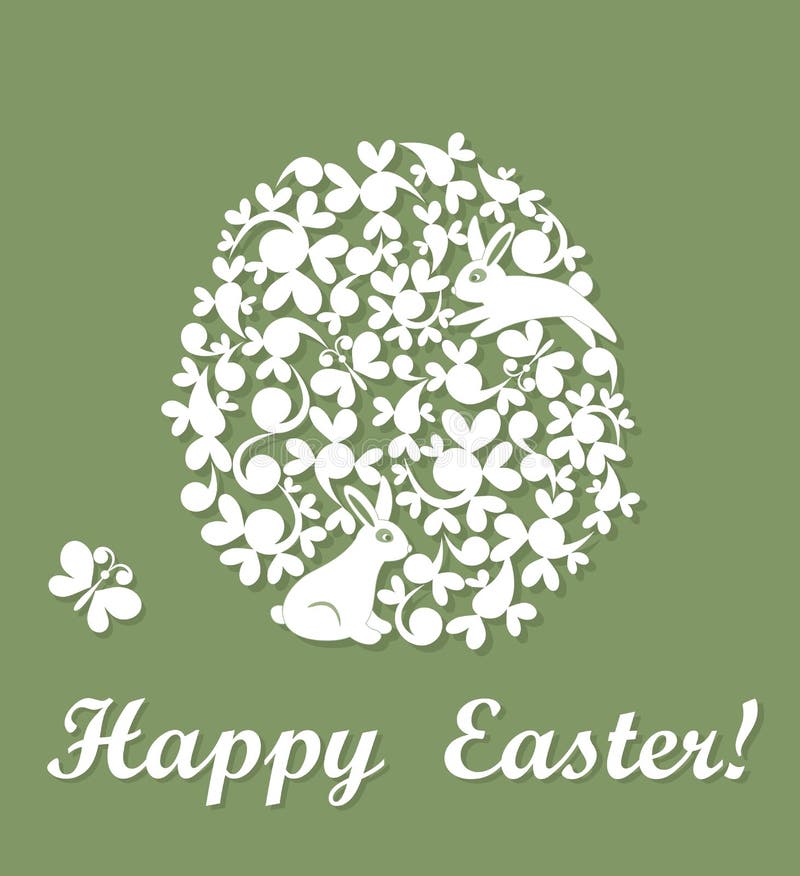 Beautiful Easter Egg Vector Illustration Stock Vector - Illustration of ...