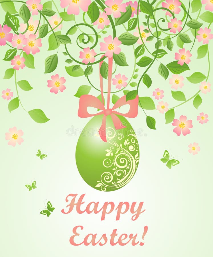 Beautiful easter card stock vector. Illustration of band - 52546966