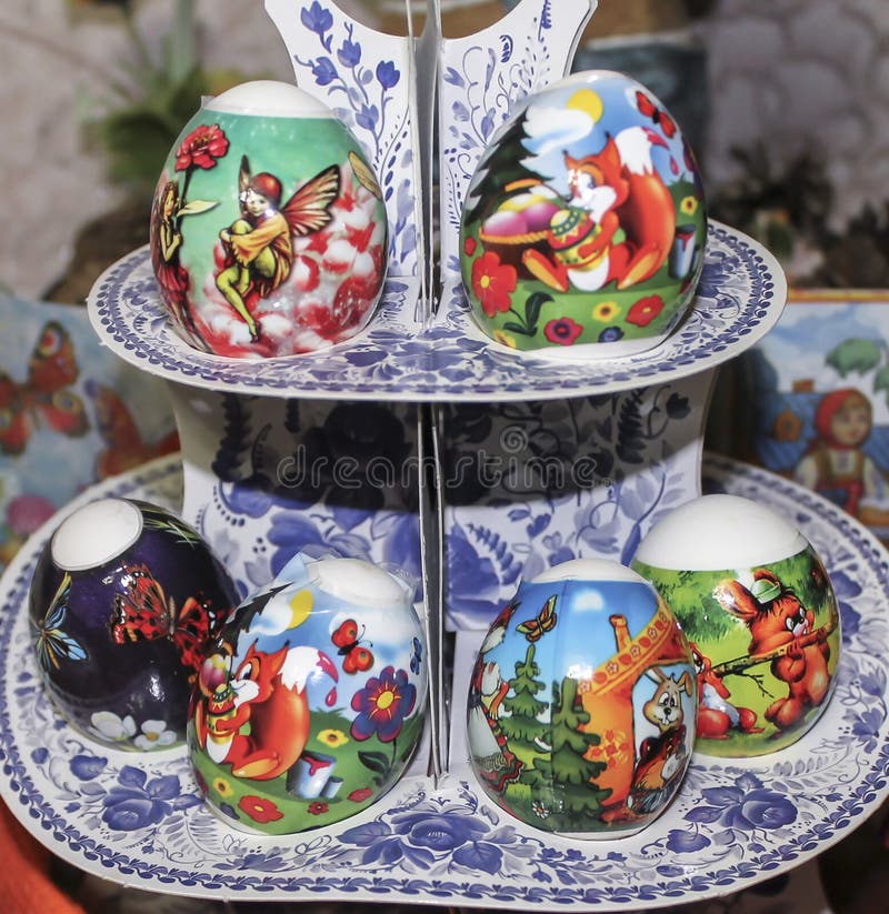 Beautiful Easter Decorative Egg Stock Photo - Image of ceramic, easter ...