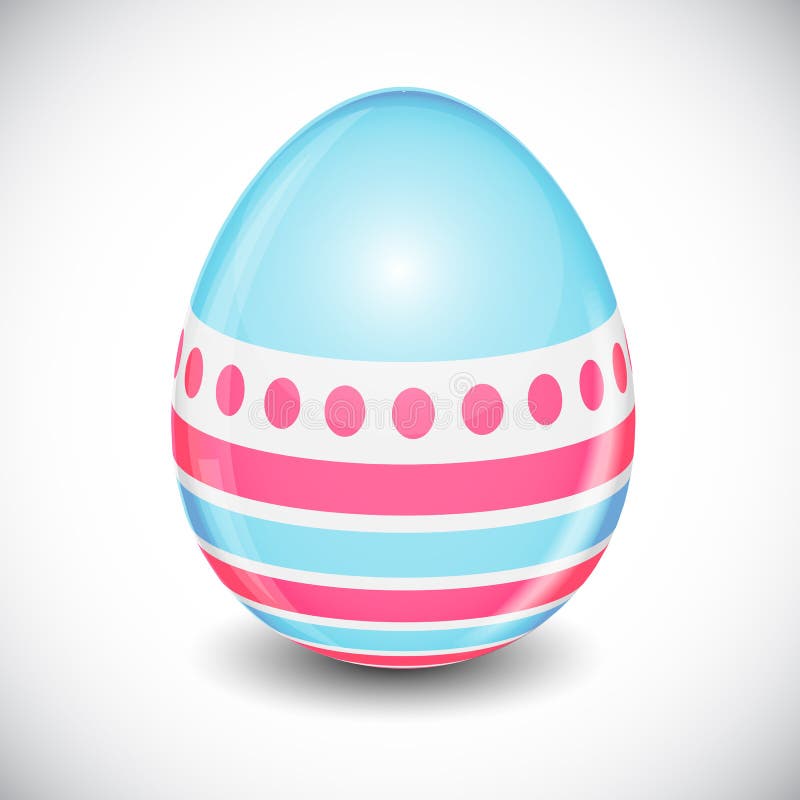 Beautiful Easter Egg Vector Illustration Stock Vector - Illustration of ...