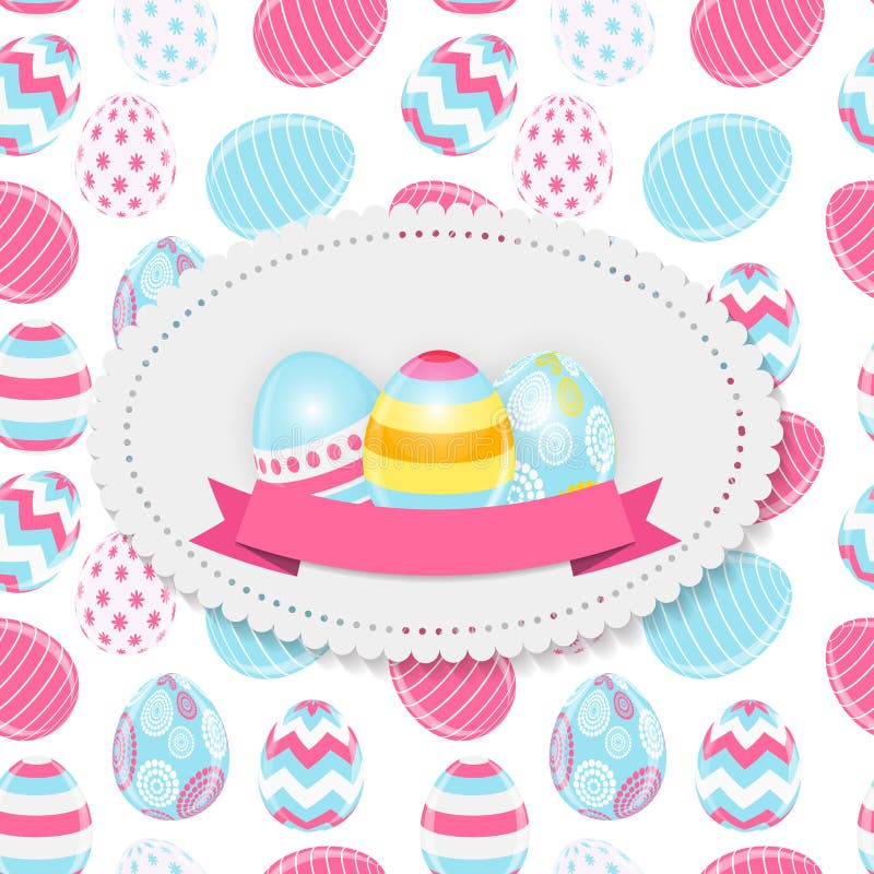Beautiful Easter Egg Background Vector Stock Vector - Illustration of ...
