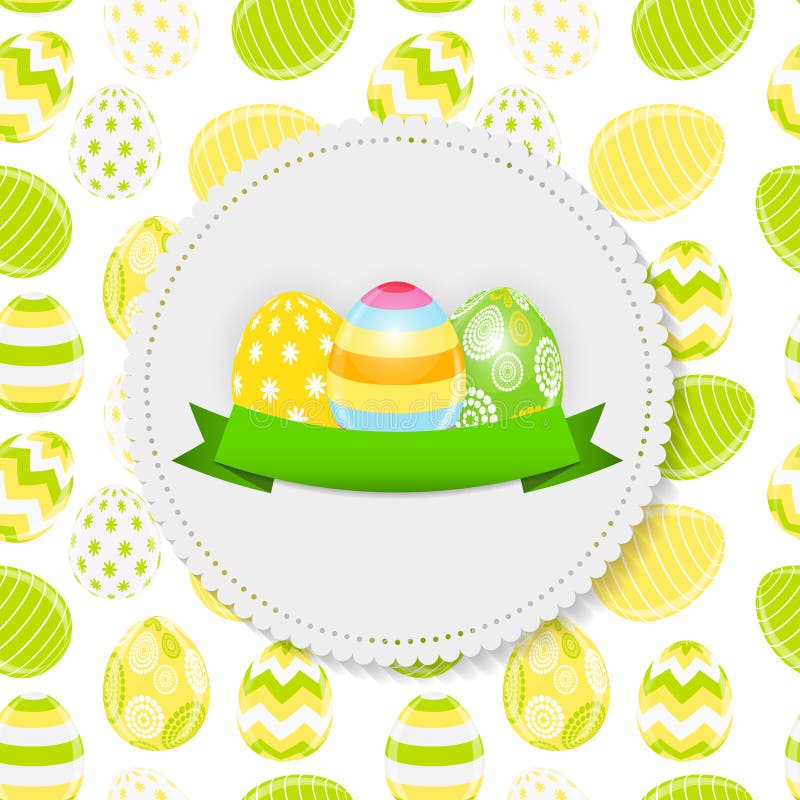 Beautiful Easter Egg Vector Illustration Stock Vector - Illustration of ...