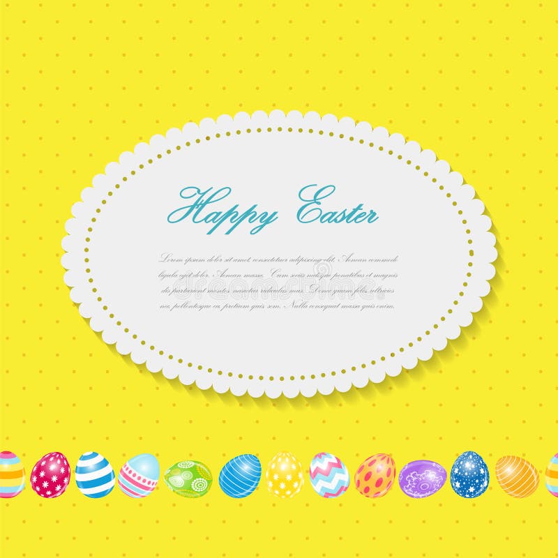 Beautiful Easter Egg Background Vector Stock Vector - Illustration of ...