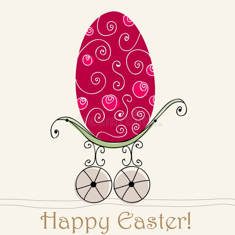 Beautiful Easter Egg Vector Illustration Stock Vector - Illustration of ...