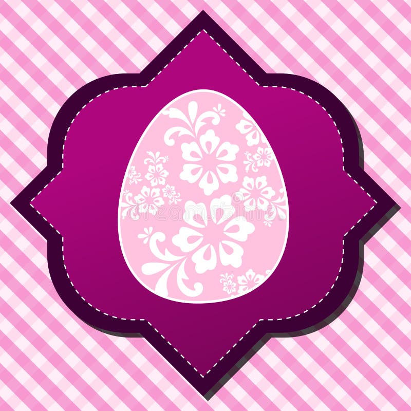 Beautiful Easter Egg Illustration Stock Vector - Illustration of frame ...