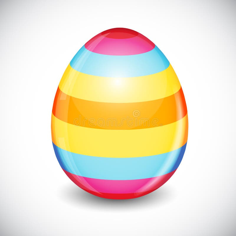 Beautiful Easter Egg Vector Illustration Stock Vector - Illustration of ...