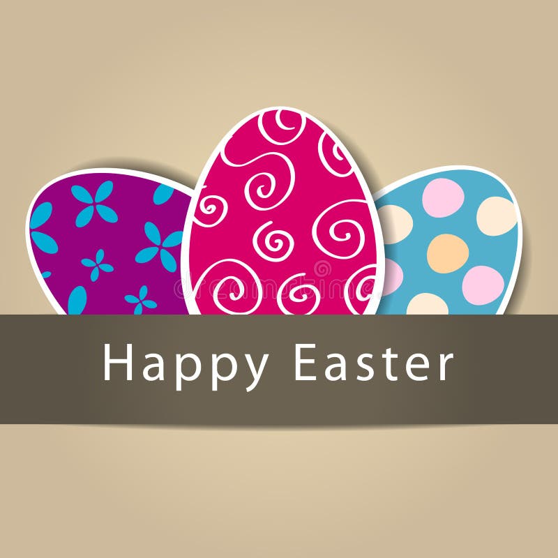 Beautiful Easter Eggs Illustration Stock Vector - Illustration of ...