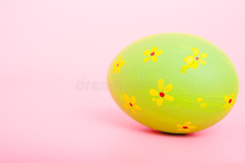 Beautiful Easter Green Egg Color Stock Photo - Image of holiday, event ...
