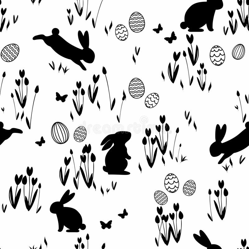 Easter Pattern stock vector. Illustration of chicken - 273649127