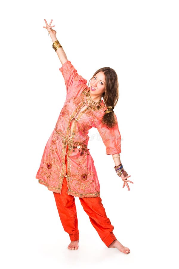 Beautiful Eastern Belly Dancer Stock Photo - Image of brunette, asian ...