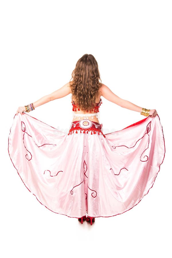 Beautiful Eastern Belly Dancer Stock Image - Image of isolated ...