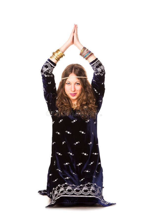 Beautiful Eastern Belly Dancer Stock Photo - Image of clothing, indian ...