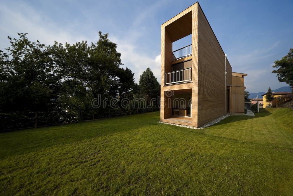 Beautiful Ecologic House, Outdoors Stock Photo - Image of view ...