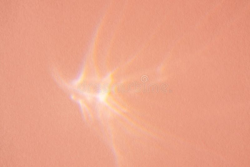 Beautiful Effect of Sun Refraction on Pink Background. Caustics Texture ...