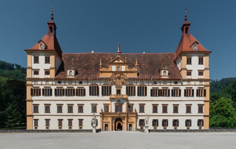 View Of Castle Eggenberg In Graz, Austria Stock Image - Image of ...