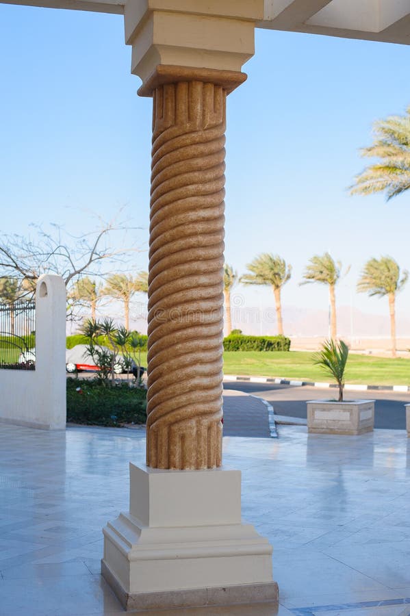 Beautiful Column. the Architecture of the 19th Century Stock Image ...