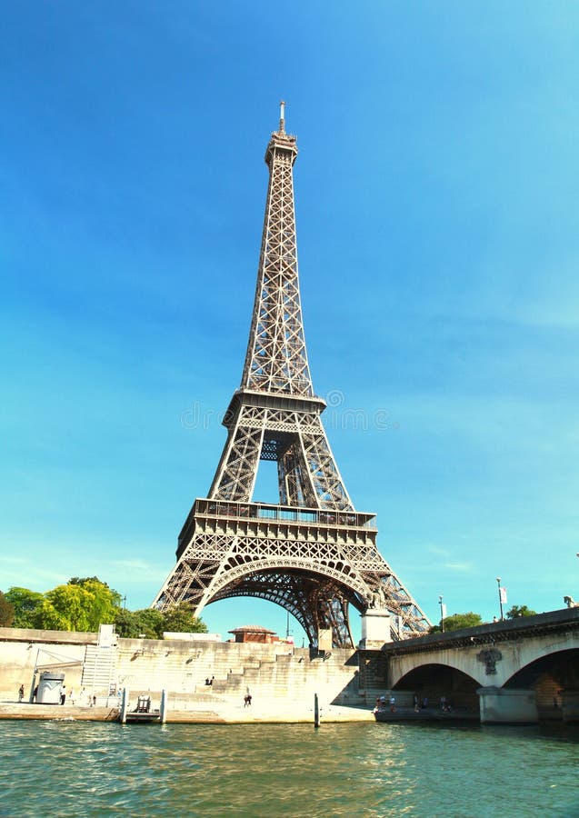 The Beautiful Eiffel Tower in Paris, France Stock Image - Image of ...