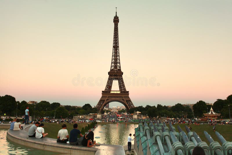 The Beautiful Eiffel Tower in Paris, France Editorial Stock Image ...