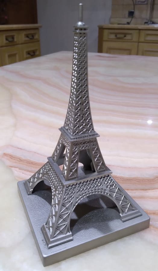 Beautiful Eiffel Tower Table Display Italy Stock Photo - Image of tower ...