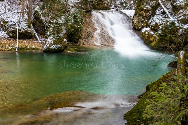 The Beautiful Eistobel in Winter Stock Photo - Image of canyon ...