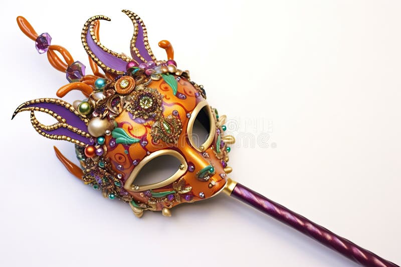 Beautiful Elaborate Masquerade Mask Generative AI Stock Illustration ...