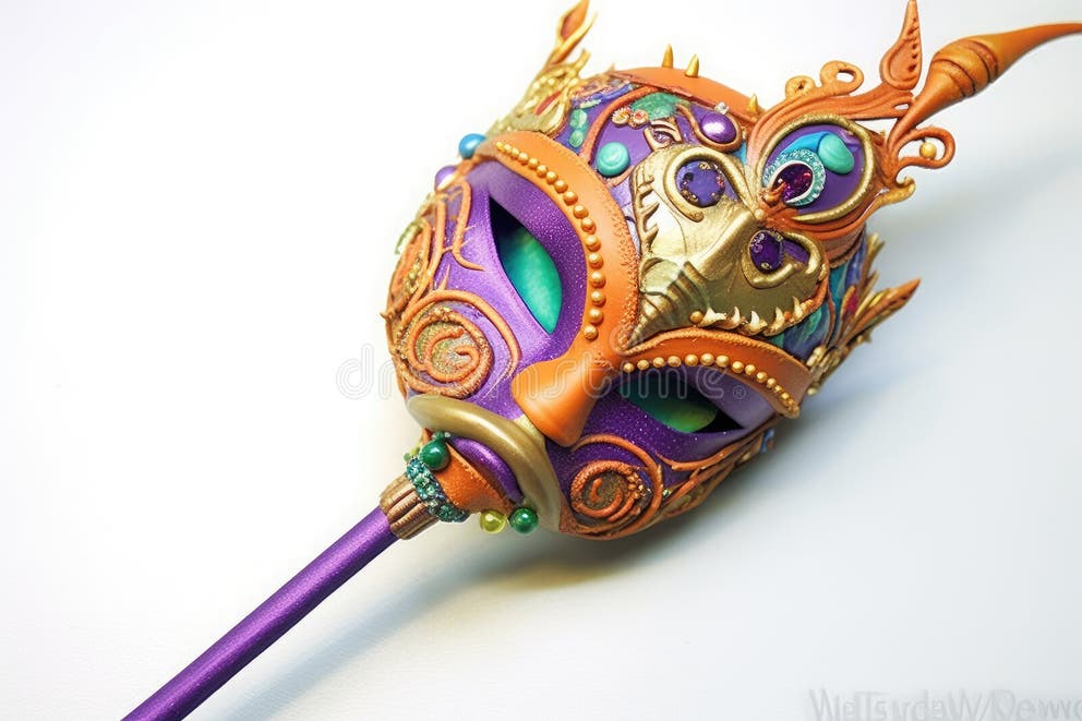 Beautiful Elaborate Masquerade Mask Generative AI Stock Illustration ...