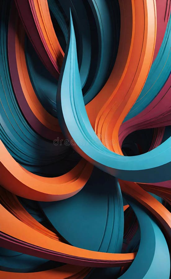 Beautiful Abstract Shape and Pattern for Wallpaper Ai Generated Image ...