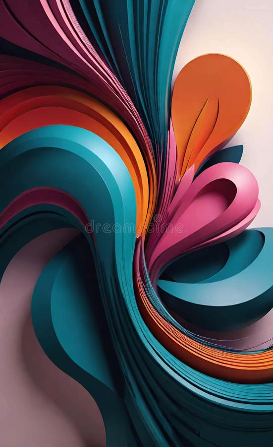 Beautiful Abstract Shape and Pattern for Wallpaper Ai Generated Image ...
