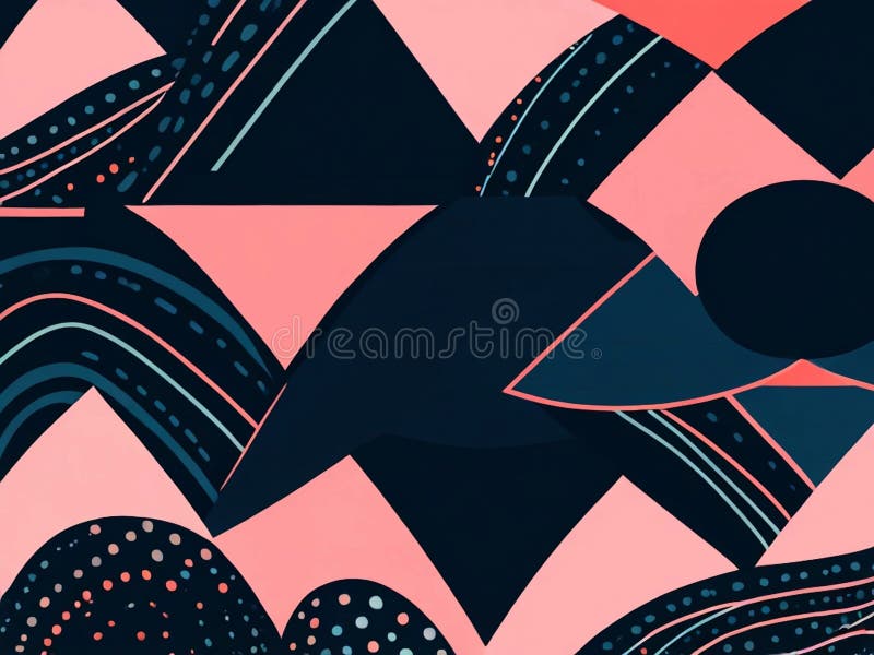 Beautiful Abstract Shape and Pattern for Wallpaper Ai Generated Image ...