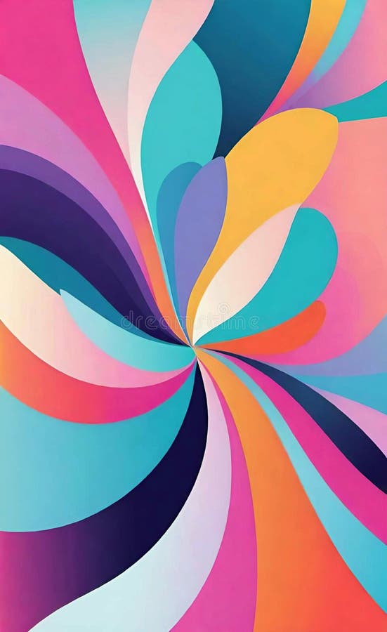 Beautiful Abstract Shape and Pattern for Wallpaper Ai Generated Image ...