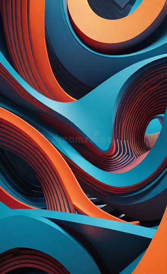 Beautiful Abstract Shape and Pattern for Wallpaper Ai Generated Image ...
