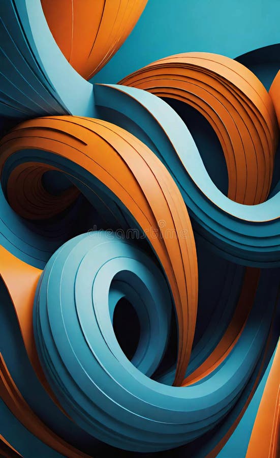 Beautiful Abstract Shape and Pattern for Wallpaper Ai Generated Image ...