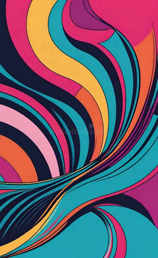 Beautiful Abstract Shape and Pattern for Wallpaper Ai Generated Image ...