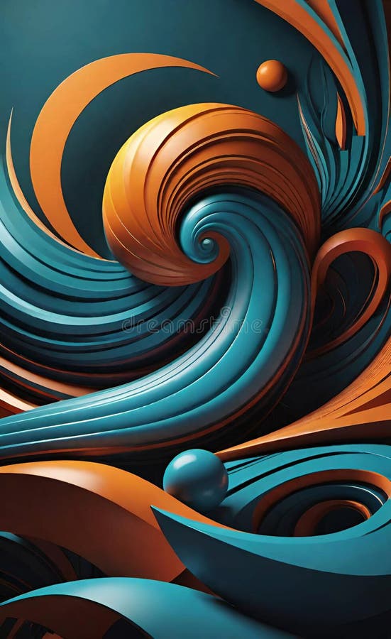 Beautiful Abstract Shape and Pattern for Wallpaper Ai Generated Image ...