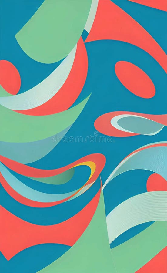 Beautiful Abstract Shape and Pattern for Wallpaper Ai Generated Image ...
