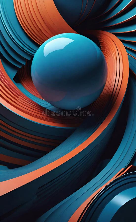 Beautiful Abstract Shape and Pattern for Wallpaper Ai Generated Image ...