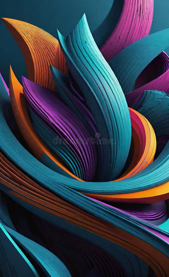 Beautiful Abstract Shape and Pattern for Wallpaper Ai Generated Image ...