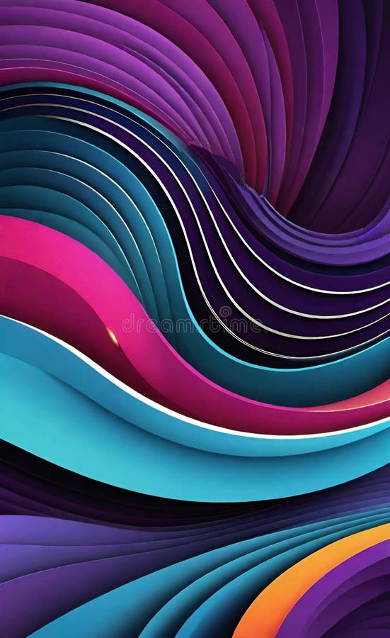 Beautiful Abstract Shape and Pattern for Wallpaper Ai Generated Image ...