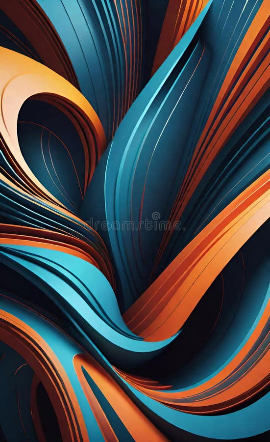 Beautiful Abstract Shape and Pattern for Wallpaper Ai Generated Image ...