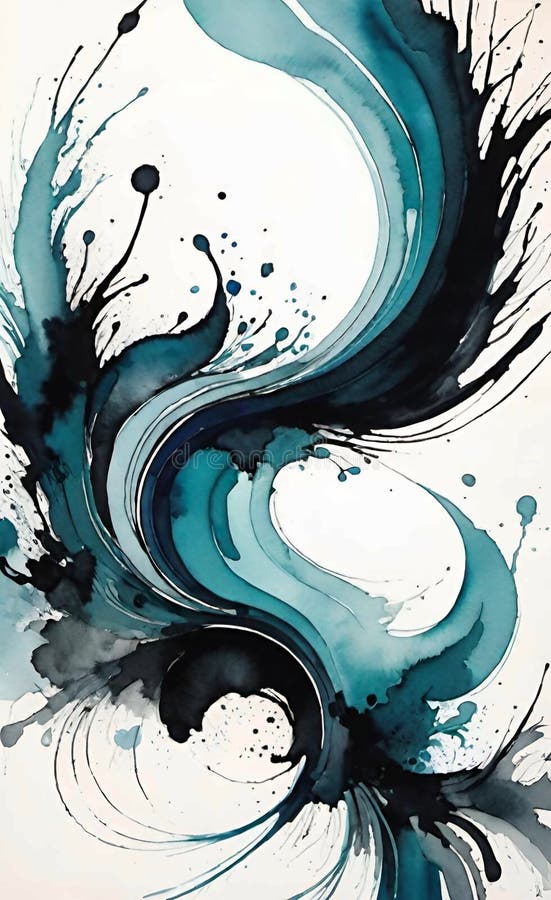 Beautiful Abstract Shape and Pattern for Wallpaper Ai Generated Image ...