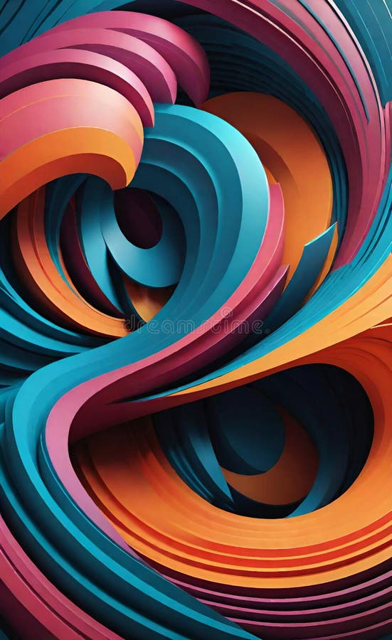 Beautiful Abstract Shape and Pattern for Wallpaper Ai Generated Image ...