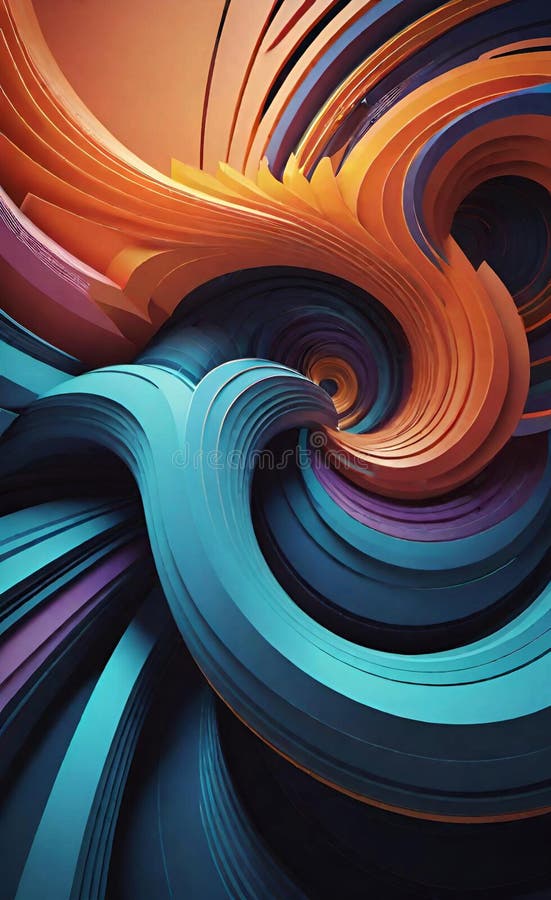 Beautiful Abstract Shape and Pattern for Wallpaper Ai Generated Image ...