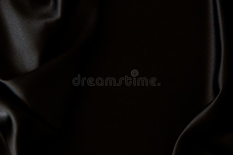 Beautiful Elegant Black Silk Fabric Background. Top View Stock Image ...