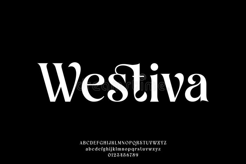 Beautiful Elegant Decorative Serif Alphabet Display Font Vector ...